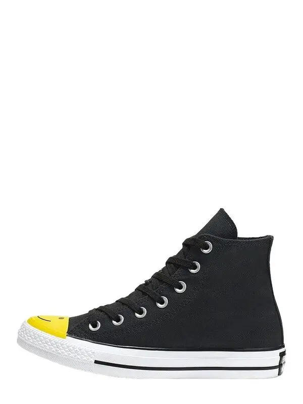 CONVERSE Chuck Taylor All Star High Top "smiley Face - Black