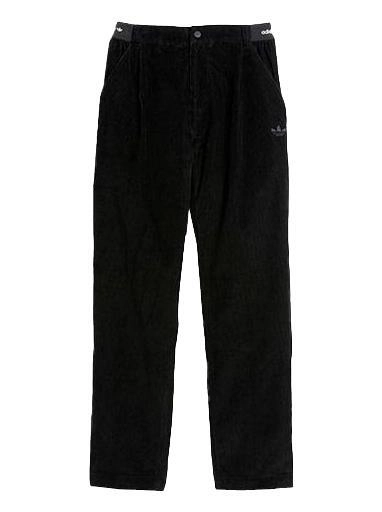 Adidas Corduroy Straight Sports Trousers - Black
