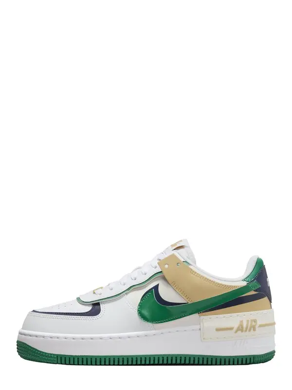 Nike Force 1 Shadow Sneakers - White/malachite/sesame