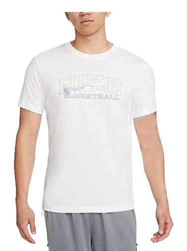 Nike Alphabet Logo Printing Round Neck Short Sleeve White T-shirt - Default Color