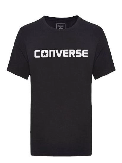 CONVERSE Pure Cotton Alphabet Short Sleeve - Black