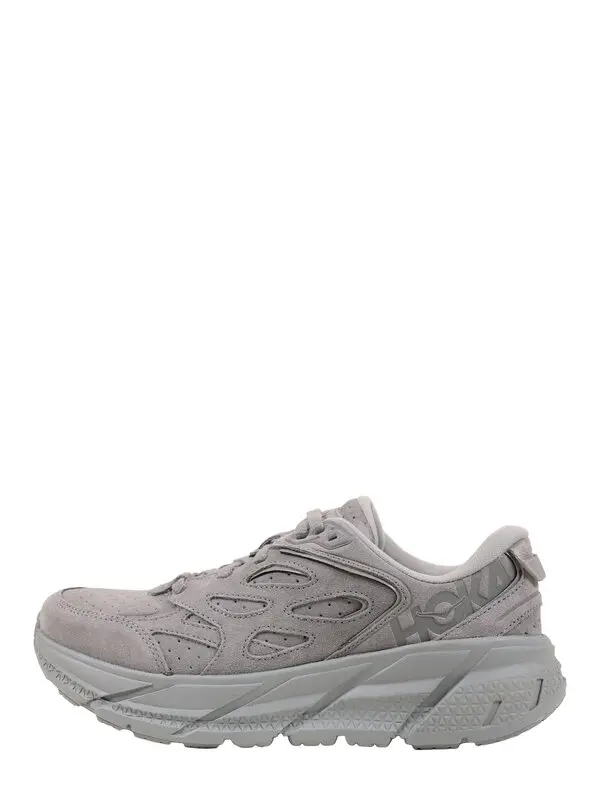 Hoka One One Clifton L Suede Sneakers - Limestone/limestone