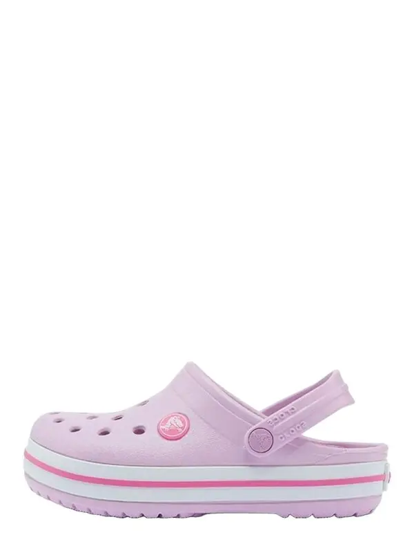 CROCS Crocband Platform Clogs - Pink/white