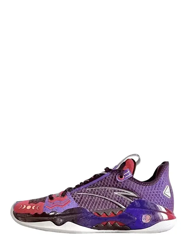 ANTA Shock Wave 5 Pro 'moon' Sneakers - Purple/red/white