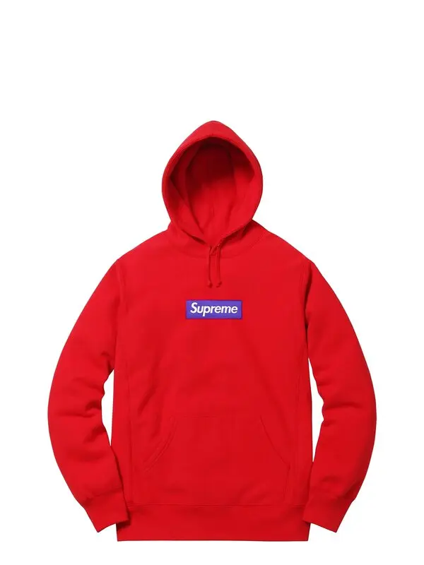 Supreme Box Logo Hooded Sweatshirt - Red