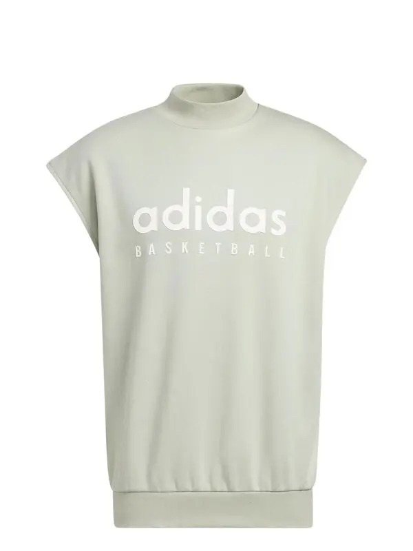Adidas Basketball Sleeveless Sweatshirt - Grey