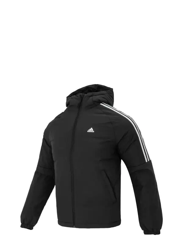 Adidas 3-stripes Down Jacket - Black