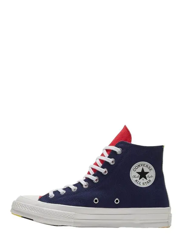 CONVERSE Golf Wang X Chuck 70 High Top Sneakers - Blue/yellow/red