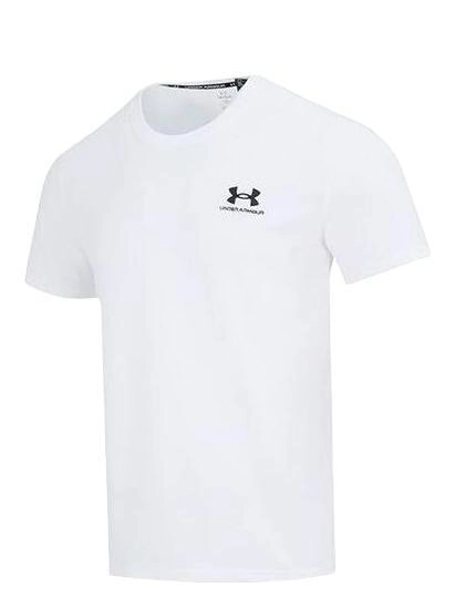 Under Armour Embroidered Logo Short Sleeve T-shirt - White/black