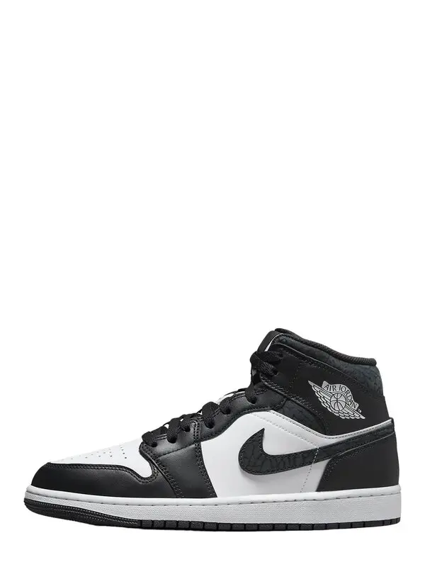 JORDAN Air 1 Mid Se Panda Elephant Sneakers - Off Noir/black-white-black