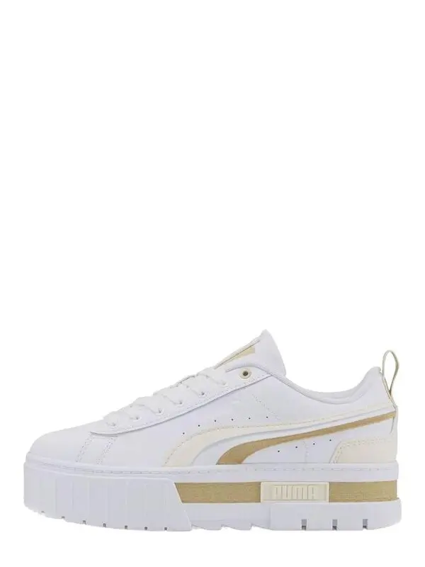 PUMA Mayze Fs Interest Low Top Sneakers - White/brown