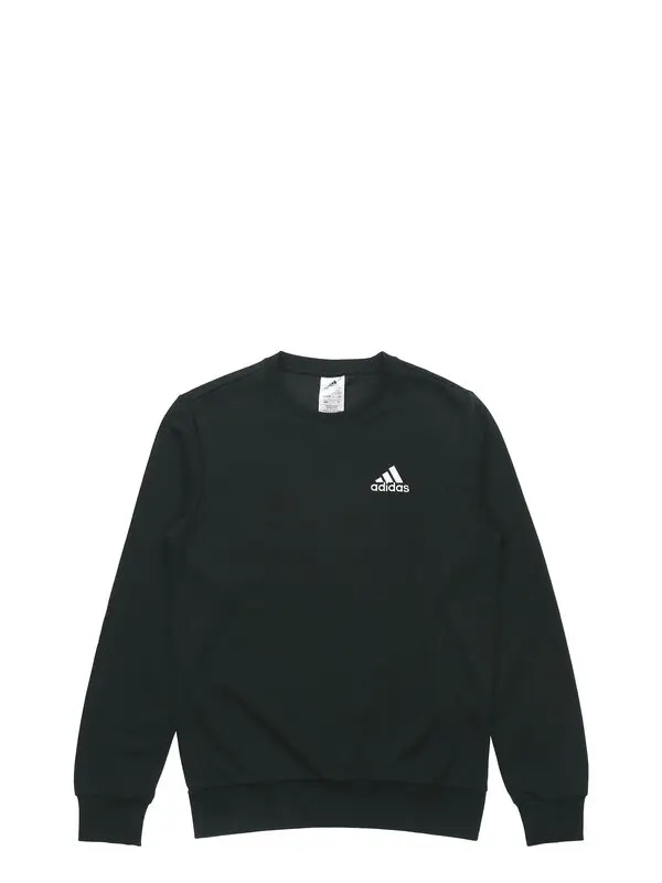 Adidas Sl Ft Swt Training Sports Crewneck Sweatshirt - Black