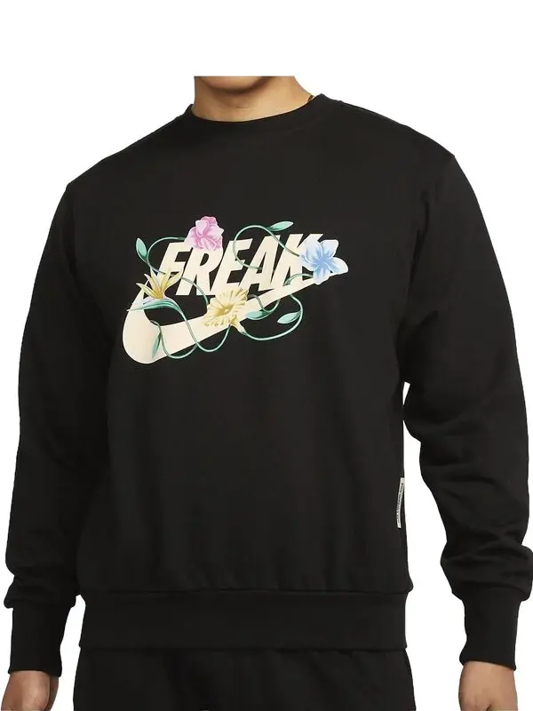 Nike Giannis Standard Issue Graphic Basketball Crew - Black