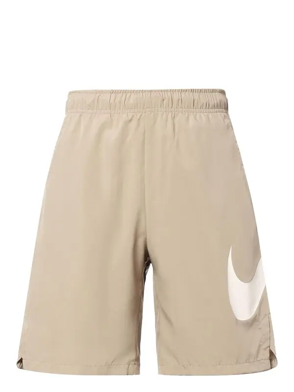 Nike Sport Shorts With Large Logo Detail - Khaki