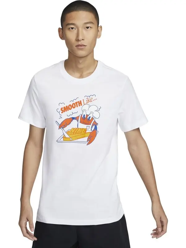 Nike Smooth Like" Graphic T-shirt - White/orange