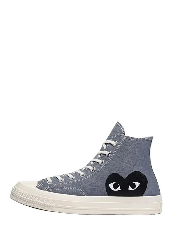 CONVERSE Comme Des Garçons Play X Chuck 70 High Top Sneakers - Grey/black