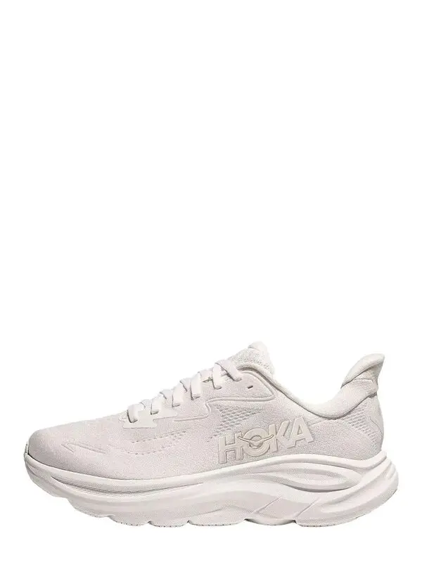 Hoka One One Clifton Athletic Lace-up Sneakers - White