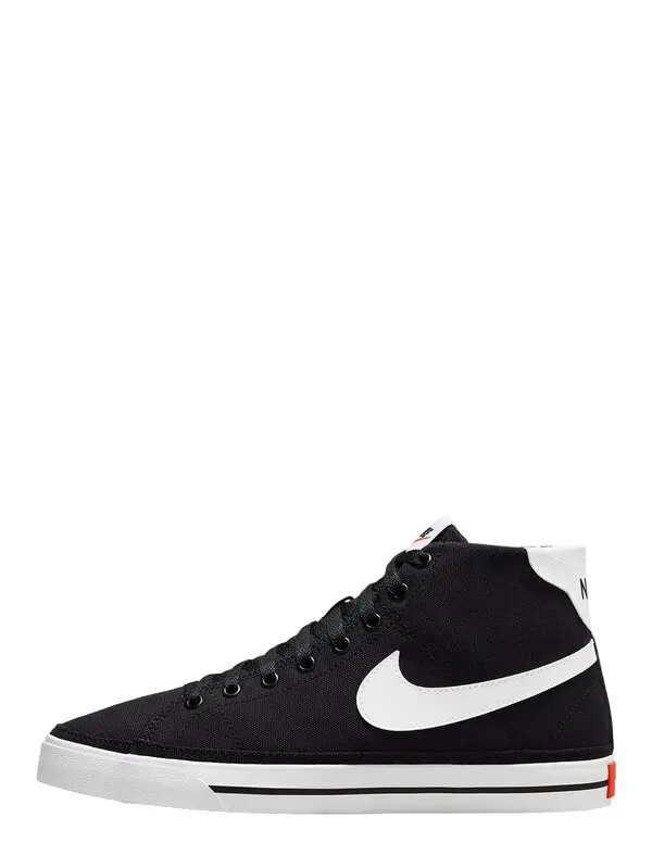 Nike Court Legacy Canvas Mid - Black/white/orange