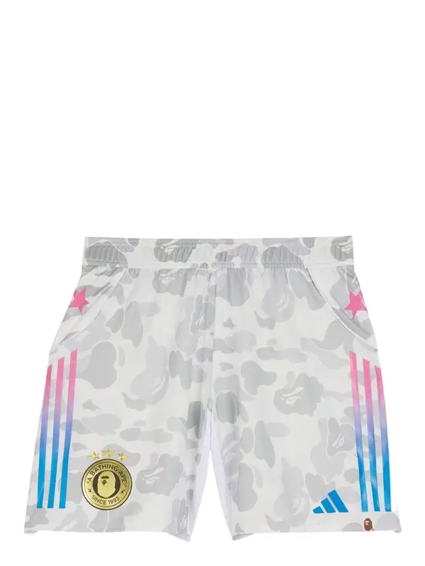 Adidas X Bape Fb Slim-fit Shorts - White