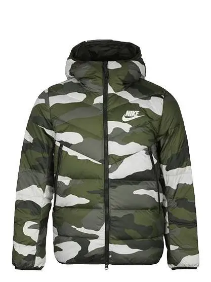 Nike Down Windrunner Hooded Jacket - Green