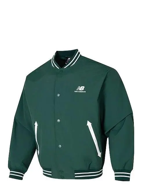 NEW BALANCE Varsity Jacket - Dark Green