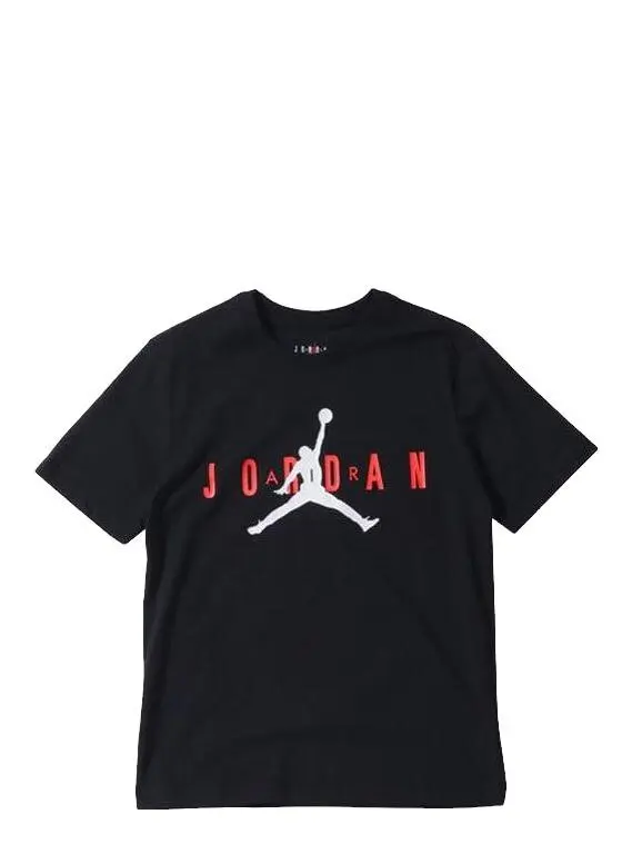 JORDAN Wordmark Jumpman Logo Sports Tee - Black