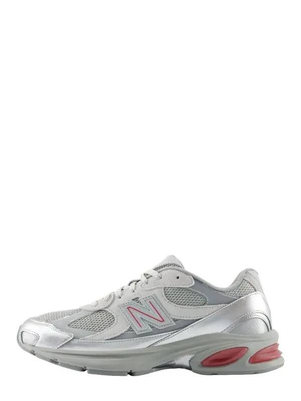NEW BALANCE Athletic Sneakers - Silver/red
