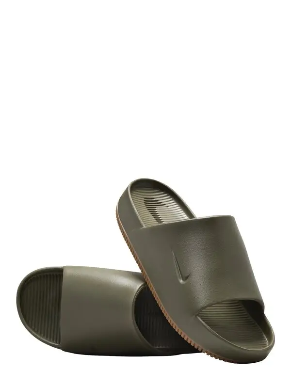 Nike Calm Slides - Medium Olive/gum
