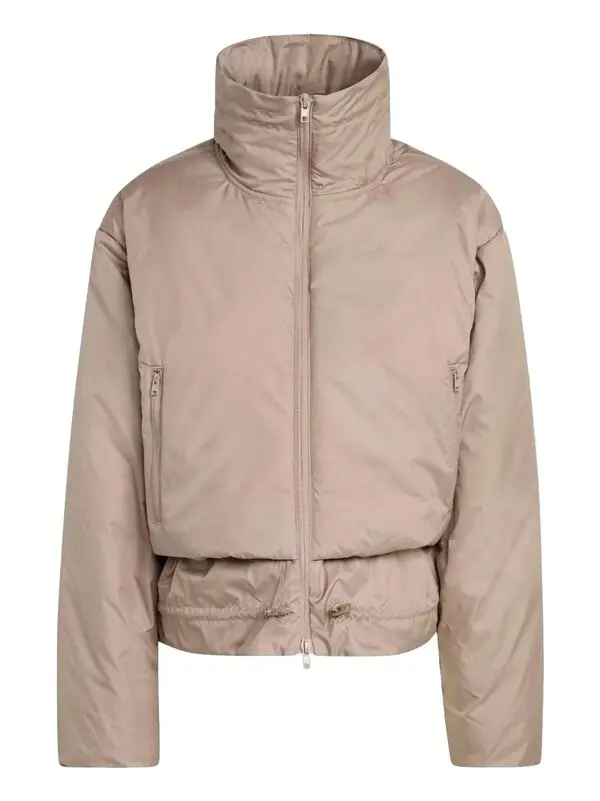 Adidas By Stella Mccartney Padded Stand Collar Jacket - Chalky Brown
