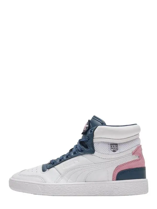 PUMA Von Dutch X Ralph Sampson Mid "mix And Match" High Top Sneakers - White/blue/pink