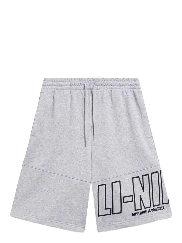 LI-NING Anything Is Possible Graphic Shorts - Grey/black
