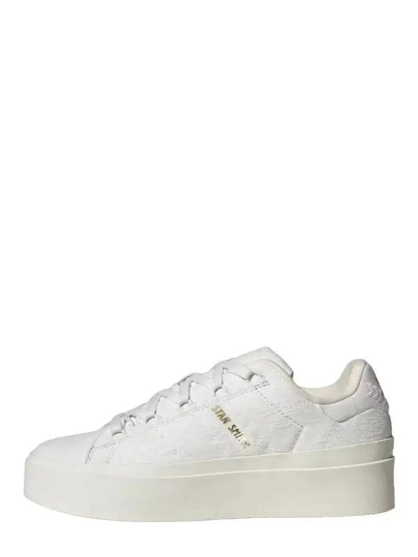Adidas Stan Smith Bonega Embroidered Floral Sneakers - Cream