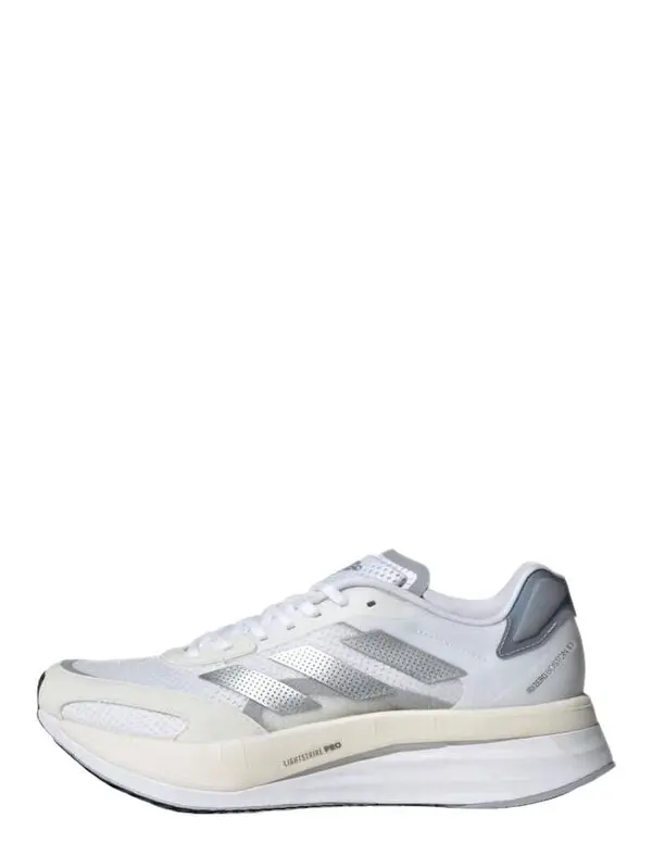 Adidas Adizero Boston Athletic Sneakers - White/silver