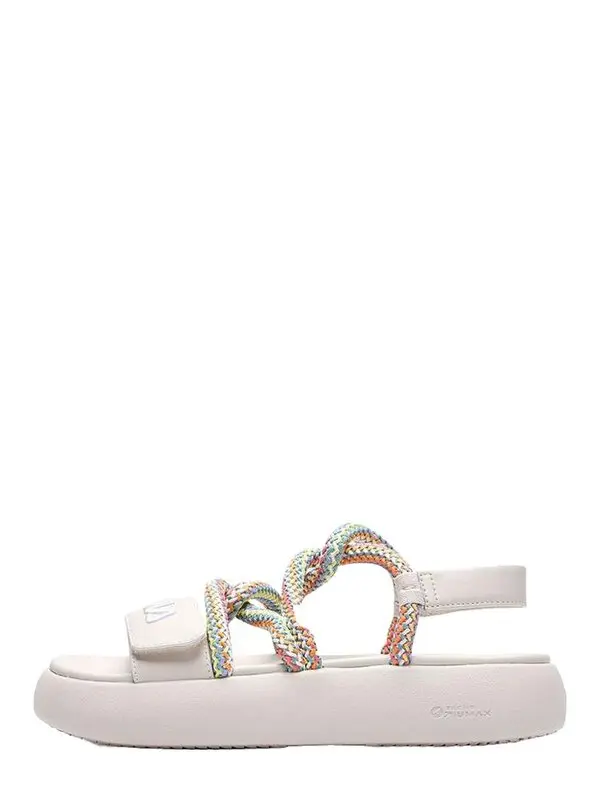 FILA Braided Strap Platform Sandals - White