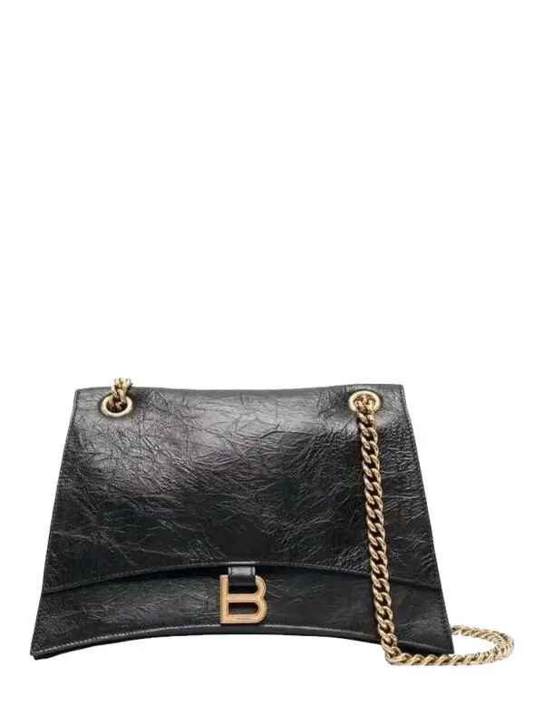 Balenciaga Crush Medium Chain Bag - Black