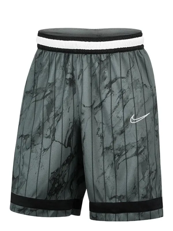 Nike Basketball Shorts With Ink Line Design - Multi-color