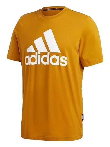 Adidas Mh Bos Tee Letter Short-sleeve Tee - Gold