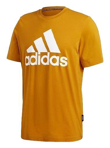 Adidas Mh Bos Tee Letter Short-sleeve Tee - Gold