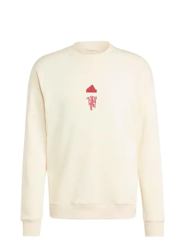 Adidas Manchester United Lfstlr Sweatshirt - White