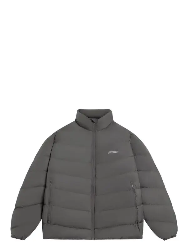 LI-NING Essential Logo Down Jacket - Grey