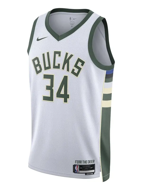 Nike Giannis Antetokounmpo Milwaukee Bucks Association Edition Swingman Jersey - None