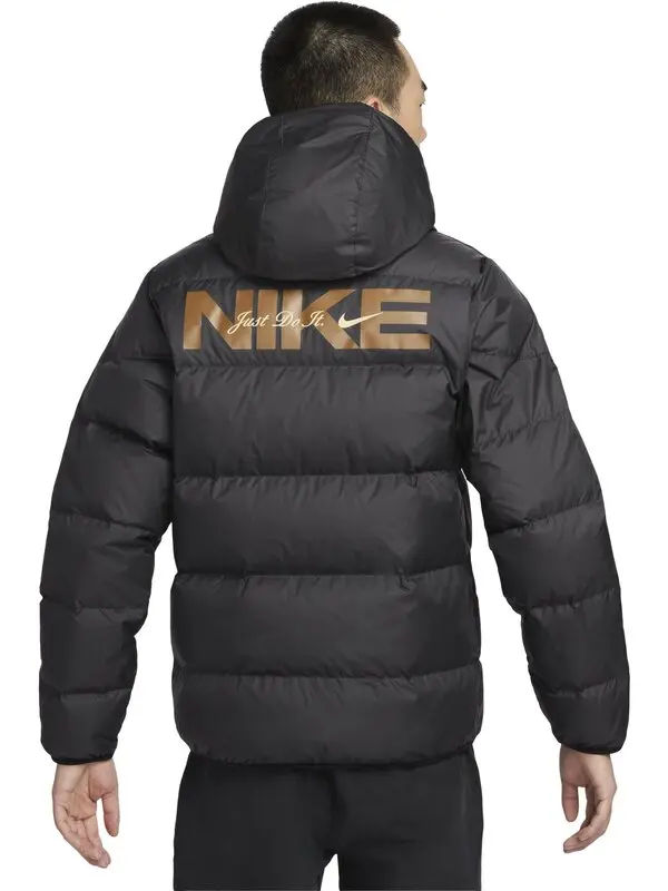 Nike Windrunner Storm-fit Hooded Down Jacket - Black