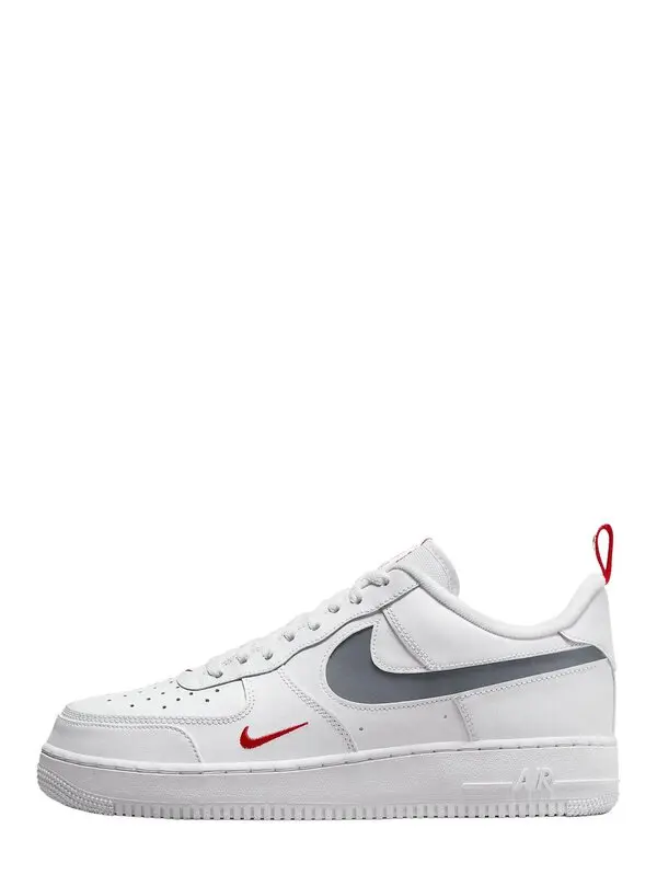 Nike Force 1 Low "cut Out Swoosh - White/red