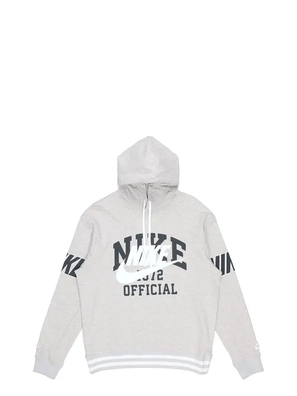 Nike Large Logo Printing Hoodie - Grey