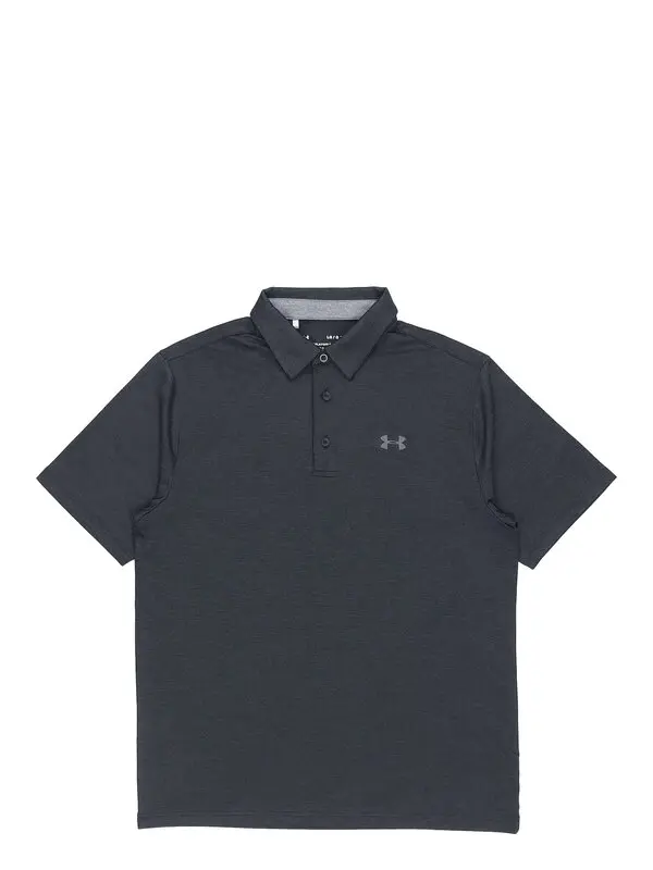 Under Armour Playoff Golf Sports Thin And Light Breathable Loose Short Sleeve Polo Shirt - Black