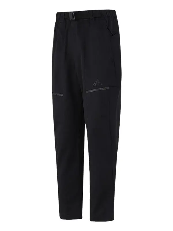Adidas Athleisure Casual Sports Running Training Woven Long Pants/trousers - Black