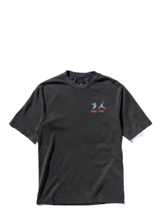 JORDAN X Union Crossover Solid Color Breathable Logo Round Neck Short Sleeve Us Edition Black - Default Color
