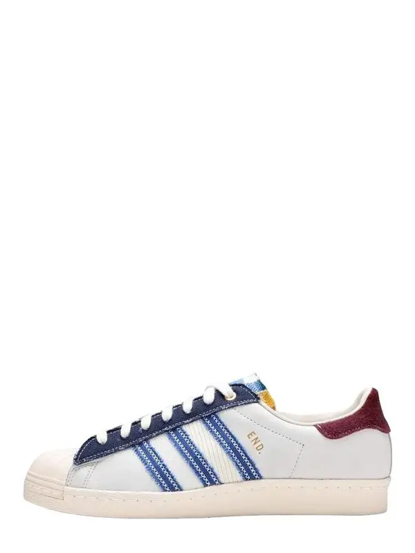 Adidas End. X Superstar "alternative Luxury" Sneakers - Blue/white/red