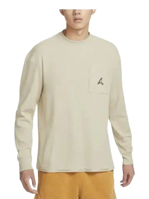 JORDAN Essential Winter Long Sleeve T-shirt - Beige