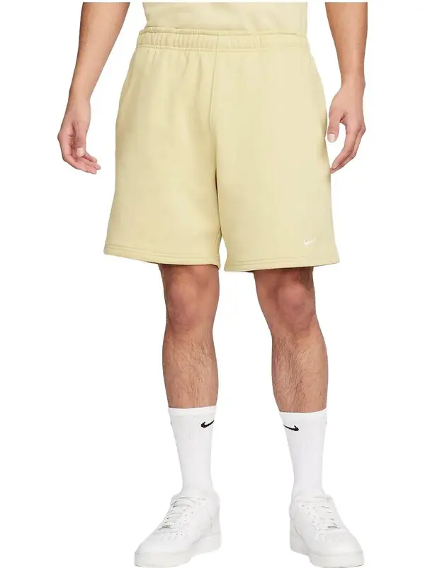 Nike Solo Swoosh Fleece Shorts - Yellow